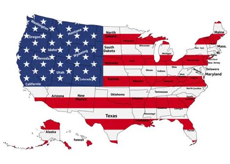 Free American Flag Map Vector Images And Graphics Freeimages