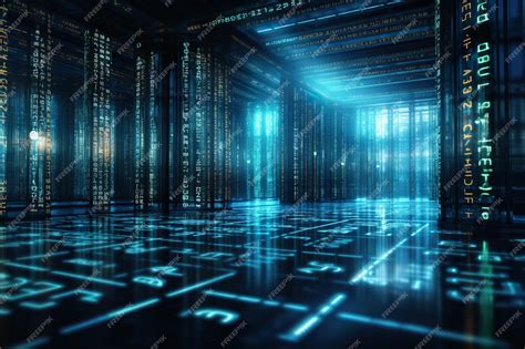 Premium Photo A Rendering Of A Technology Data Binary Code Network