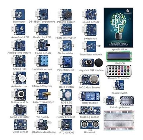 Sunfounder Ultimate Sensor Kit Para Arduino Uno R3 Mega Envío gratis