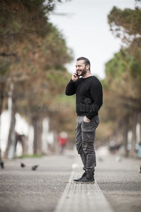 Natural Looking Guy Posing Outdoors Wearing Casual Clothes Stock Image Image Of Business