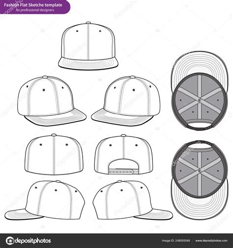 Snapback Template Vector