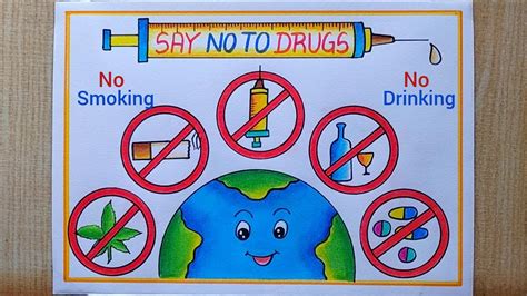 Say No To Drugs Poster Making Drugs End All Dreams Say No To Drugs