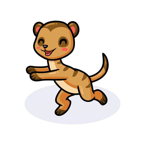 Mignon Petit Dessin Animé Suricate Posant 10808013 Art Vectoriel Chez