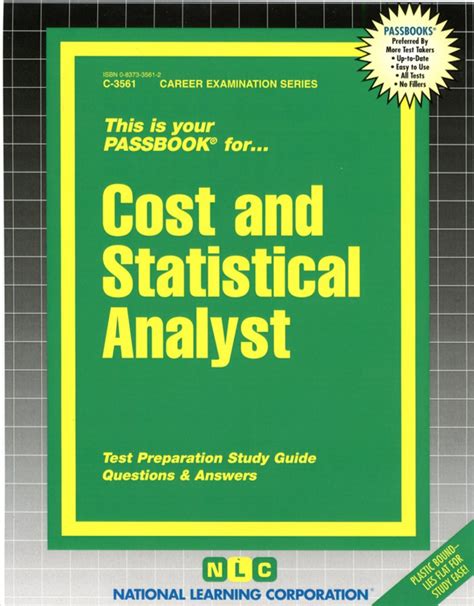 Cost And Statistical Analystpassbooks By National Learning