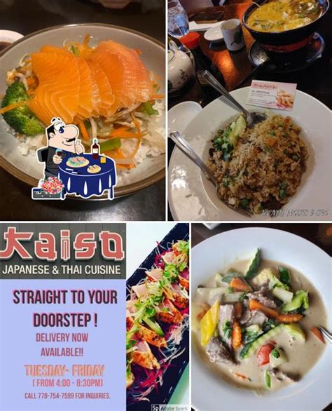 Kaiso Japanese And Thai Cuisine West Kelowna Restaurant Menu Prices