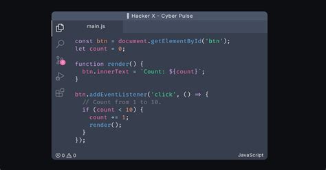 Hacker X Theme By Hasibur R Vs Code Themes