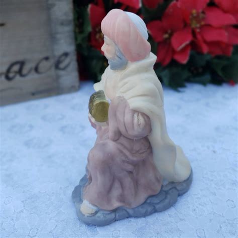 Nativity Wiseman Kneeling Figurine Replacement Piece House Of Etsy