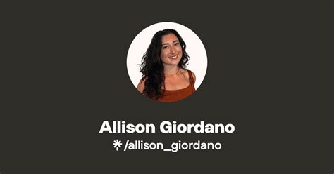 Allison Giordano Instagram Tiktok Linktree