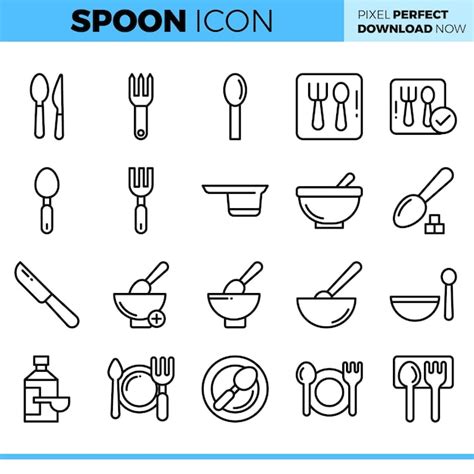 Premium Vector Vector Straw Icon Set