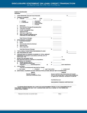 Disclosure Statement Sss Complete With Ease Airslate Signnow