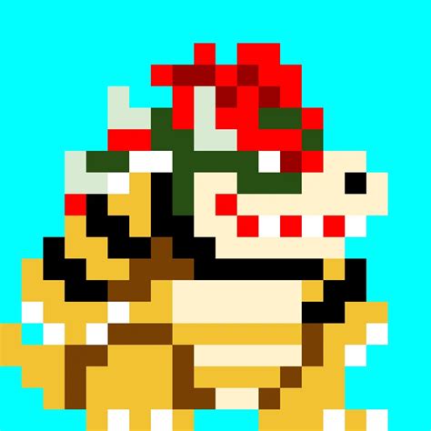 Bowser — Pixel Art By Level Up — Dinopixel