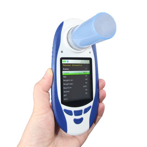 Digital Spirometer With Bluetooth For Lung Breathing India Ubuy