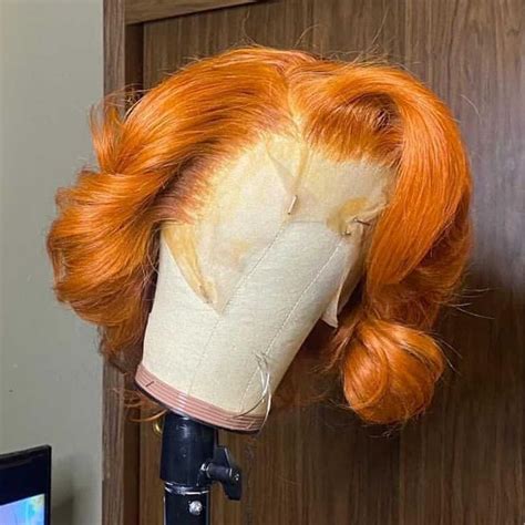 Lovebeautywig Burnt Ginger Orange Pixie Cut Wig Human Hair