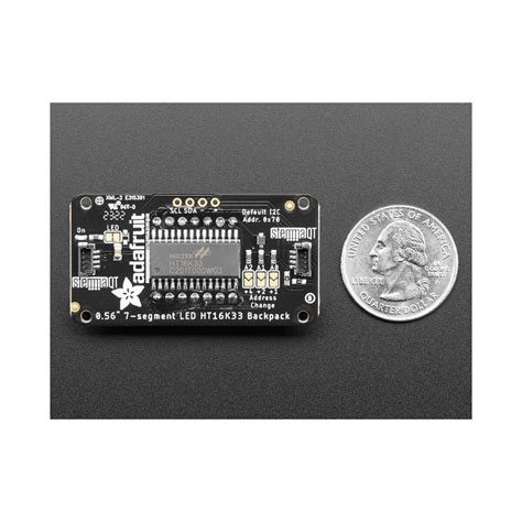 Adafruit Assembled 056inch 4 Digit 7 Segment Display Blue With I2c B