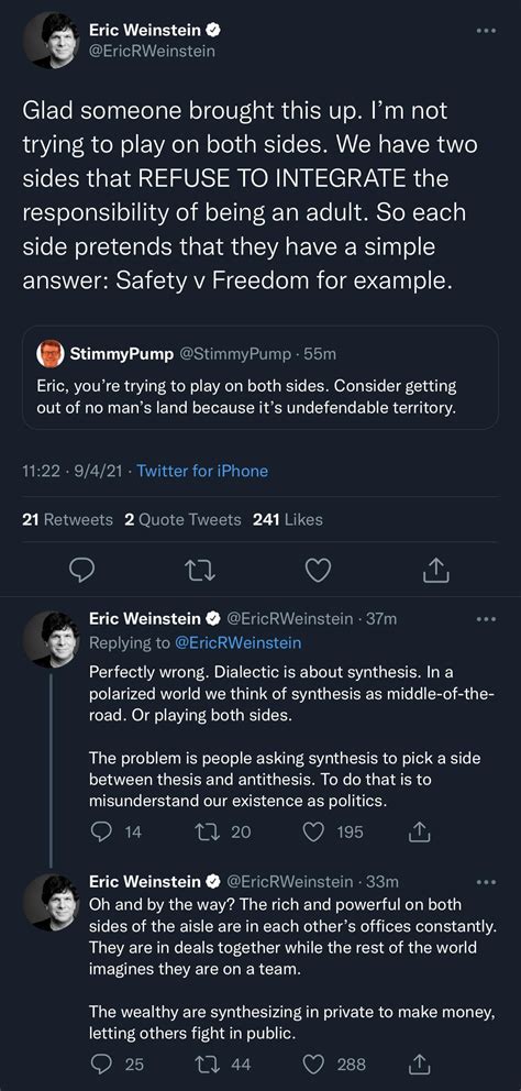 “dialectic Is About Synthesis In A Polarized World We Think Of