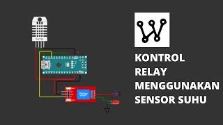 Kontrol Relay Menggunakan Sensor Suhu DHT22 Dengan Plat Doovi