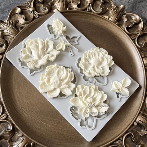 Flower Silicone Epoxy Resin Plaster Mould Cake Mold Fondant Molds Cake