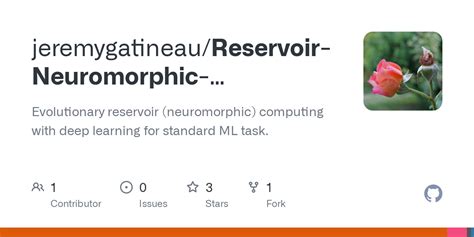 Github Jeremygatineaureservoir Neuromorphic Computing Evolutionary