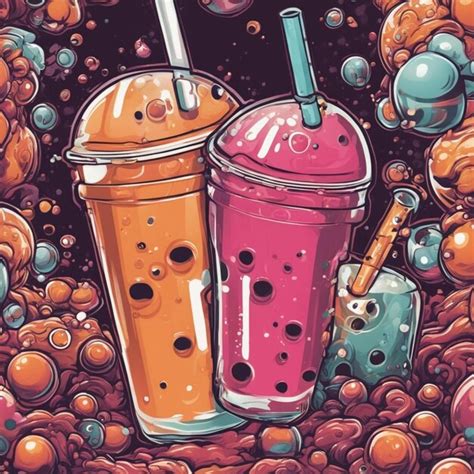 Premium Ai Image Exquisite Bubble Juice