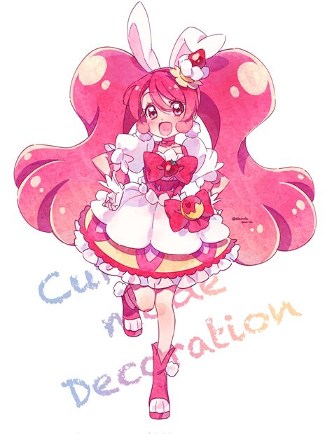 Usami Ichika And Cure Whip Precure And 1 More Drawn By Qianxiayell
