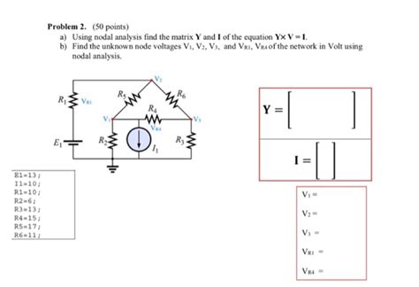 solved problem 2 50 points a using nodal analysis find