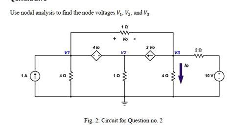 solved course name basic electrical technology use nodal analysis to