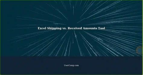 Creating An Excel Product Cross Reference Tool For Shipping Vs