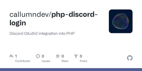 Github Callumndevphp Discord Login Discord Oauth2 Integration Into Php