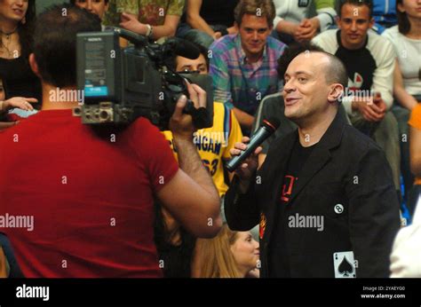 Brescia Italy 20052004 Max Pezzali Italian Singer Backstage Photo