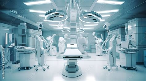 Robotic Surgical Operating Room Using Artificial Intelligence Stock