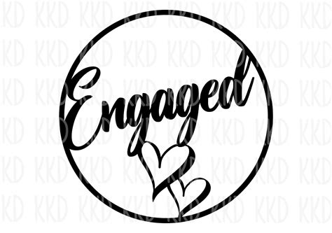 Engaged Svg Engaged Sign Engagement Cake Topper Svg Etsy