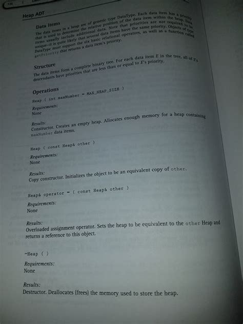 Solved Heap Adt Type Each Data Item Has Heap Data Items