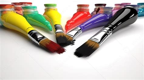 Best Drawing Brush Powerpoint Background For Presentation