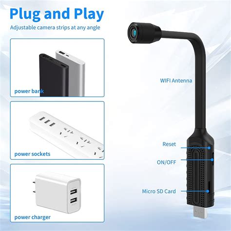 Cámara Espía Wifi Oculta Mini Cámaras Inalámbricas Para Seguridad Del