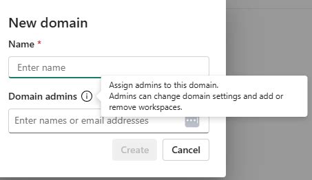Fabric Power Bi Power Platform Data Platform Governance Administration Default Domain