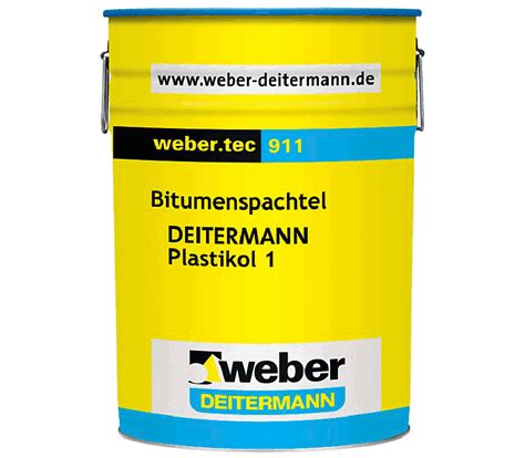 Bitumenspachtel Webertec 911 1kg Abdichtmasse