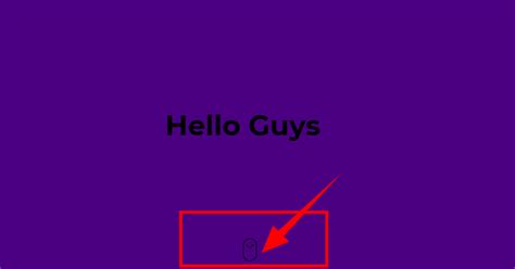 Scroll Down Button Using HTML CSS
