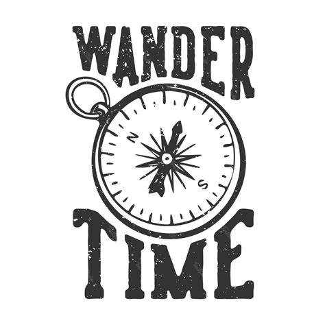 Vintage Compass Adventure Design Vector File Illustrator Premium