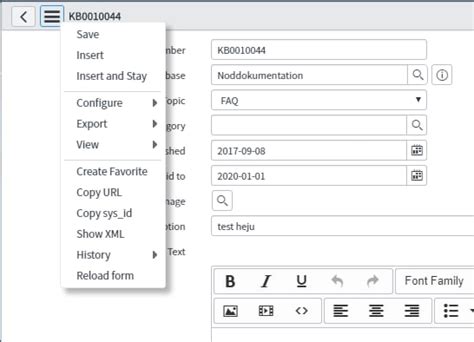 Solved Create And Apply Template To Knowledge Base Articl Servicenow Community