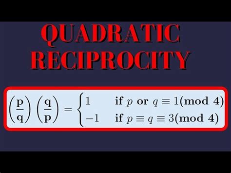 Free Video Number Theory Quadratic Reciprocity From Michael Penn Class Central