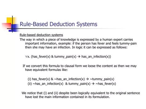 Ppt Rule Based Deduction Systems Powerpoint Presentation Free