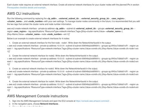 Create Cluster External Network Interfaces Apex File Storage For Aws