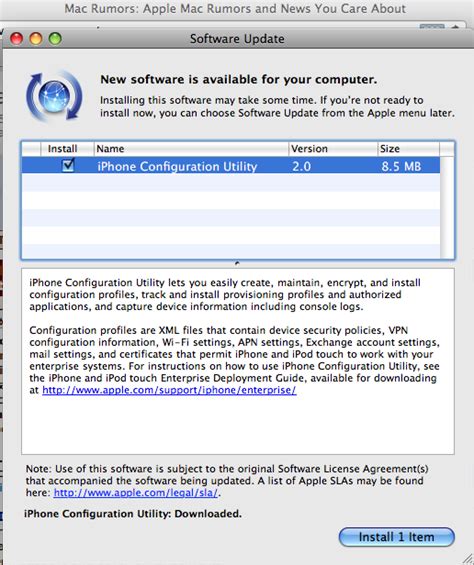 Anyone Do The Update For The Iphone Configuration Utility 2 0 Macrumors Forums