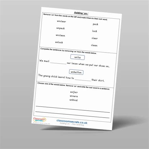 Year 1 Adding Un Prior Learning Resource Classroom Secrets