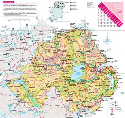 Map Of County Down Northern Ireland Adams Printable Map