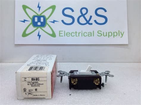 Pass And Seymour 664 Wg 15 Amp 120 277v 4 Way Toggle Switch W Side Wire