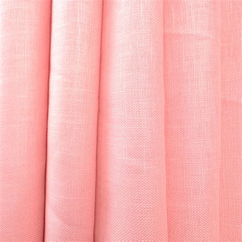 Tecido Linho Puro Pesado Cor Rosa Tecidos De Linho Puro Monalisa