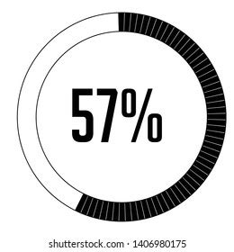 Circle Percentage Diagrams 97 Ready Use Stock Vector Royalty Free