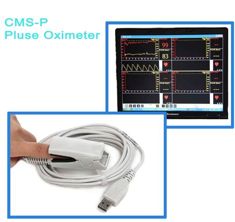 CMS P PC Based USB Interface Health Medical Oxygen Saturation Test SpO Sensor Pulse Oximeter
