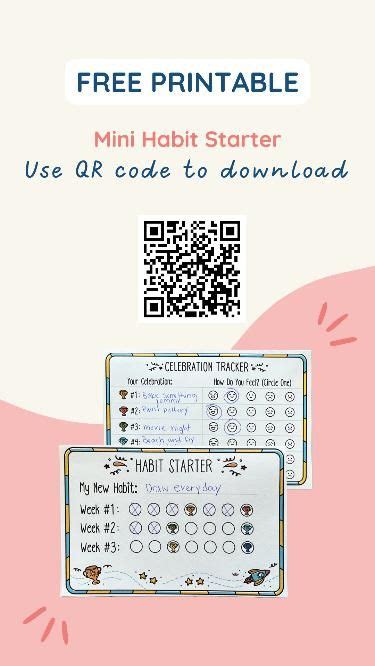 [free Printable] Mini Habit Starter